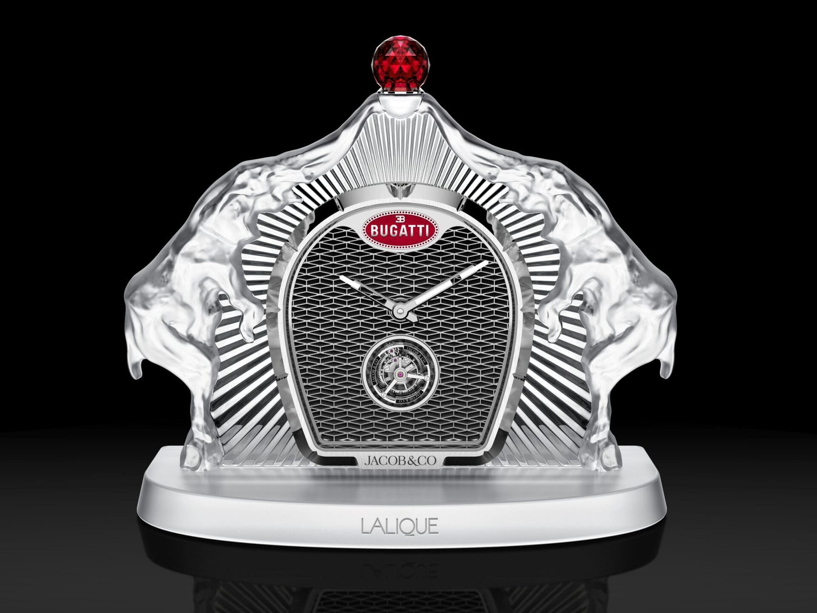 Bugatti, Jacob & Co., and Lalique Unveil the Bugatti Calandre Table ...