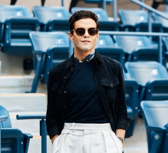Rami Malek Serves Style at the 2025 US Open in Ralph Lauren – Signé ...